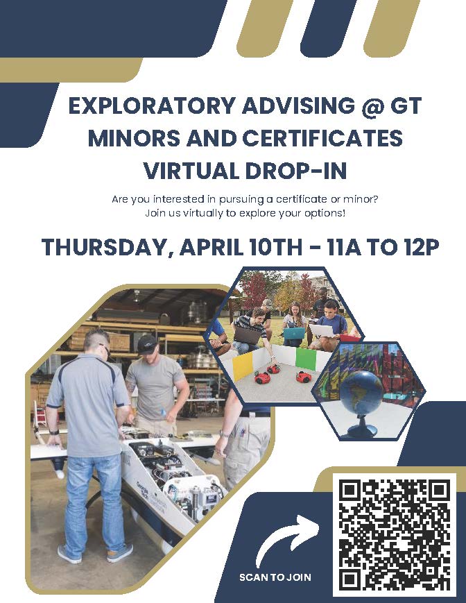 Minors and Certificate Virtual Drop-In | Campus Calendar