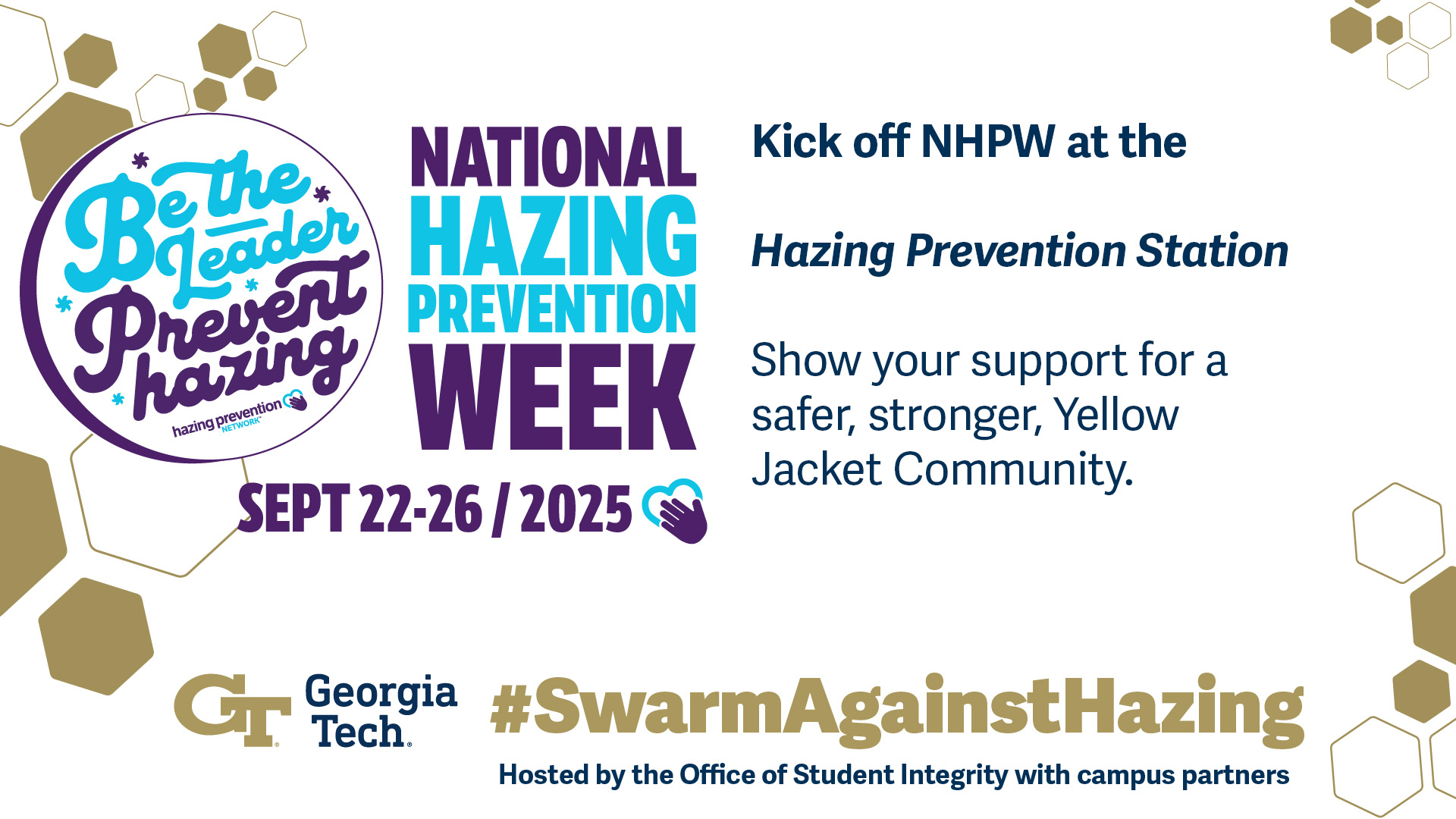 National Hazing Prevention Week: Hazing Prevention Station 9/22 ...