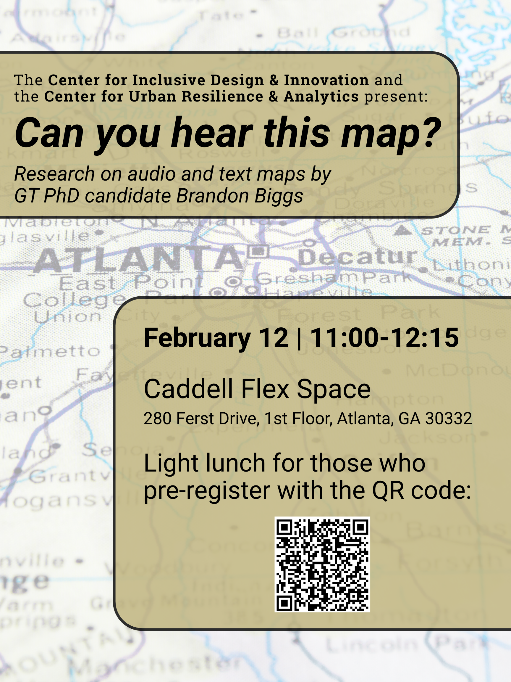 Can You Hear This Map? Research on audio and text maps. | Campus Calendar