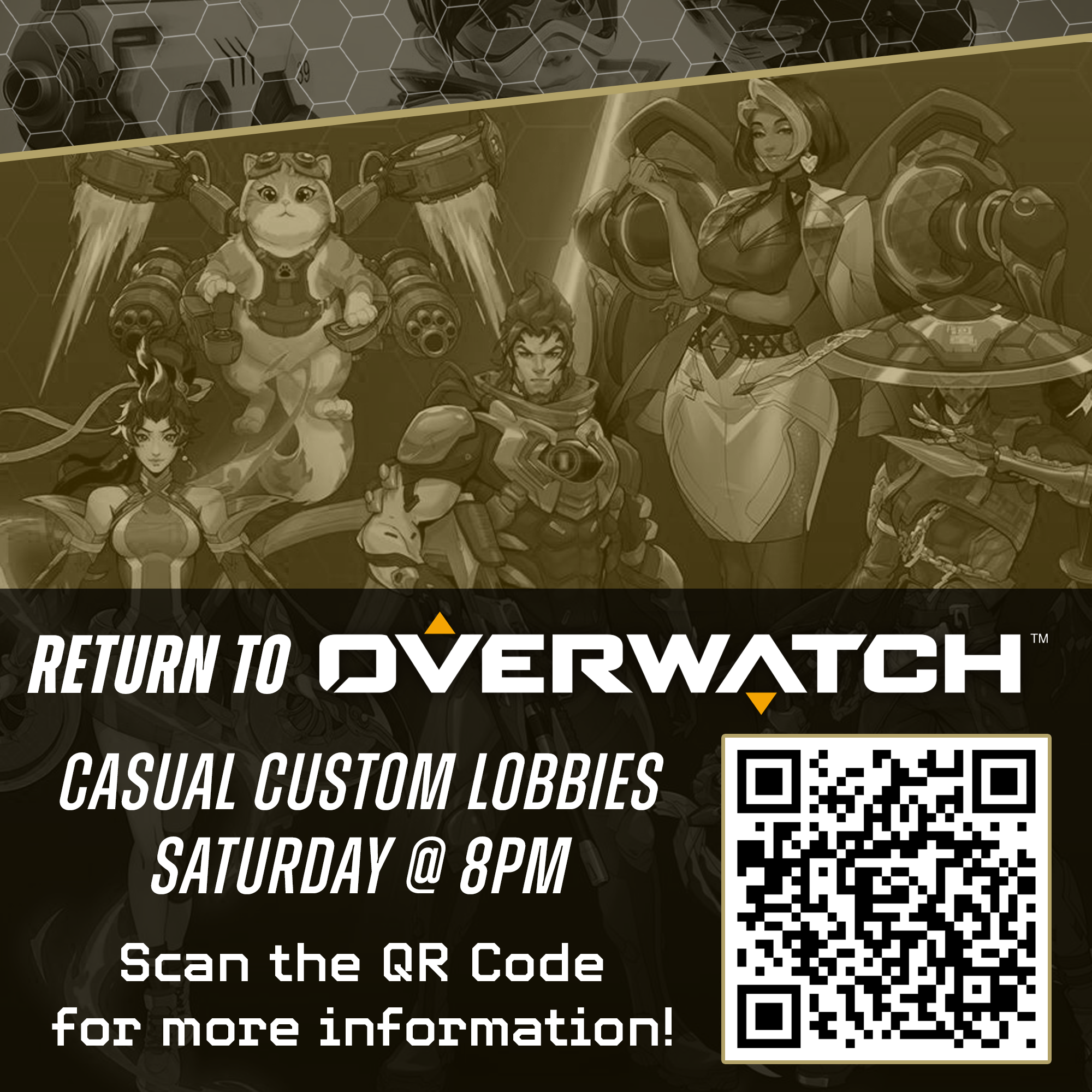 Overwatch Season 1 Casual Custom Lobbies! | Campus Calendar